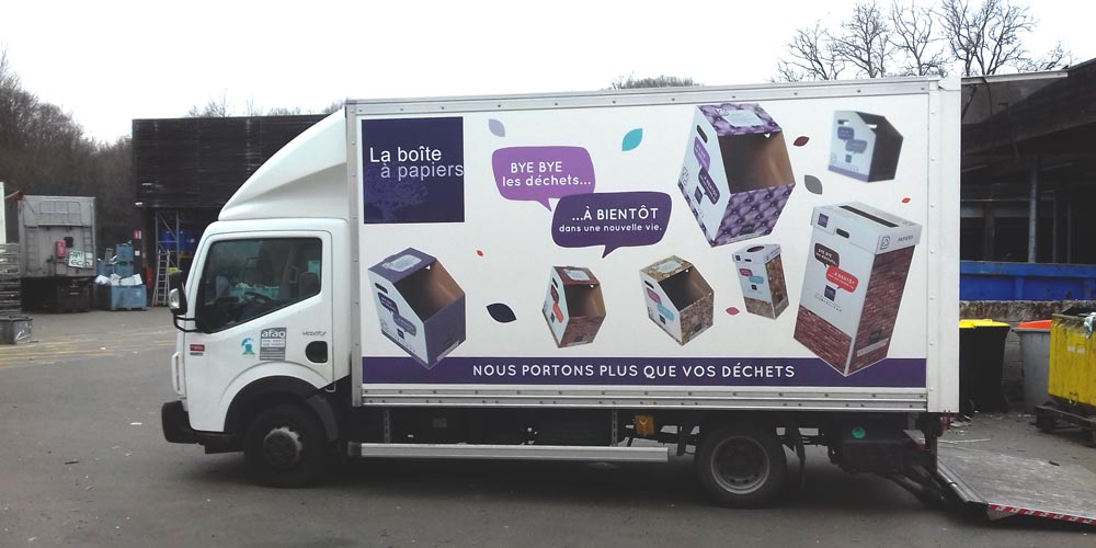 Collecte des papiers et cartons auprès d'entreprises